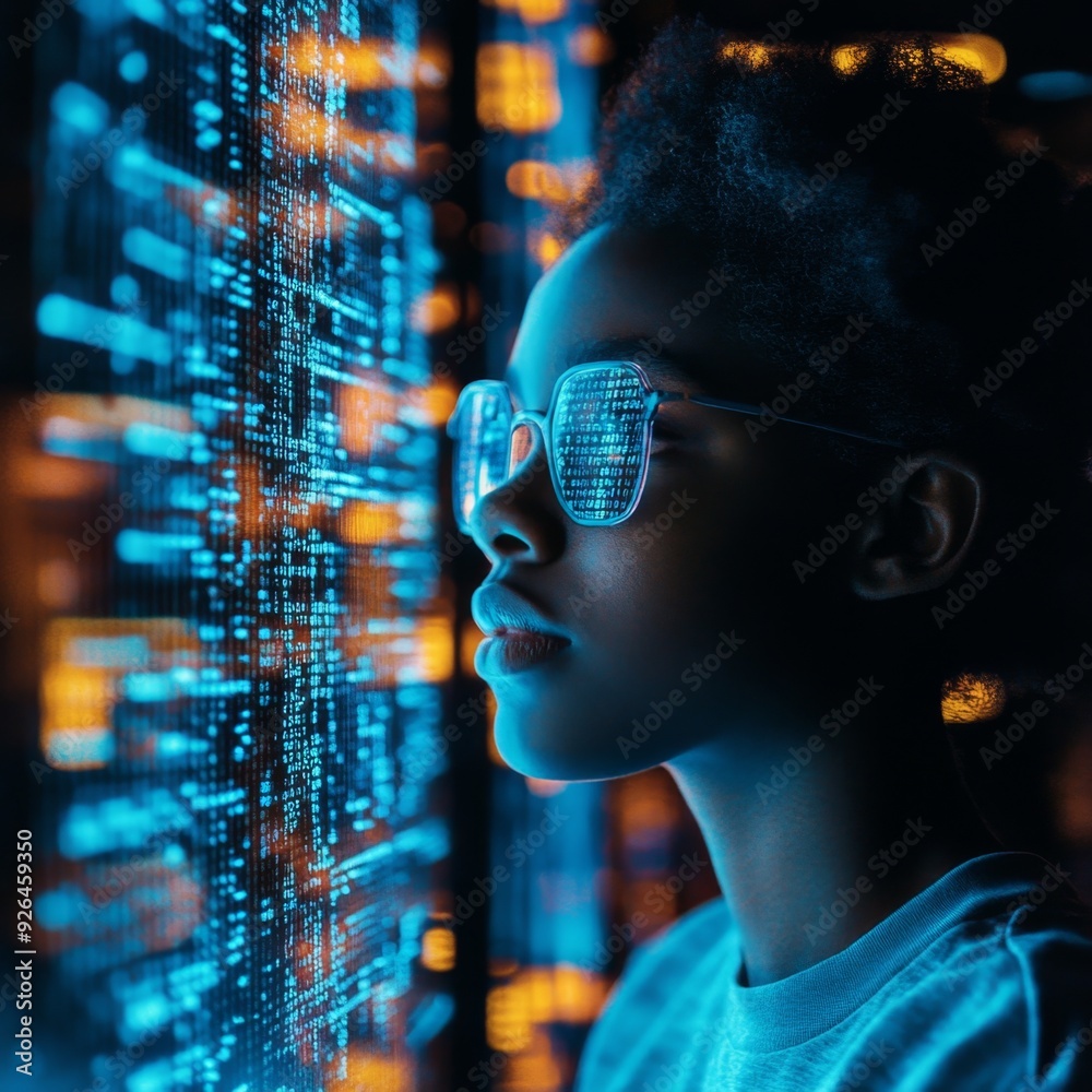 Inclusive Digital Education: African American IT Student Mastering ...