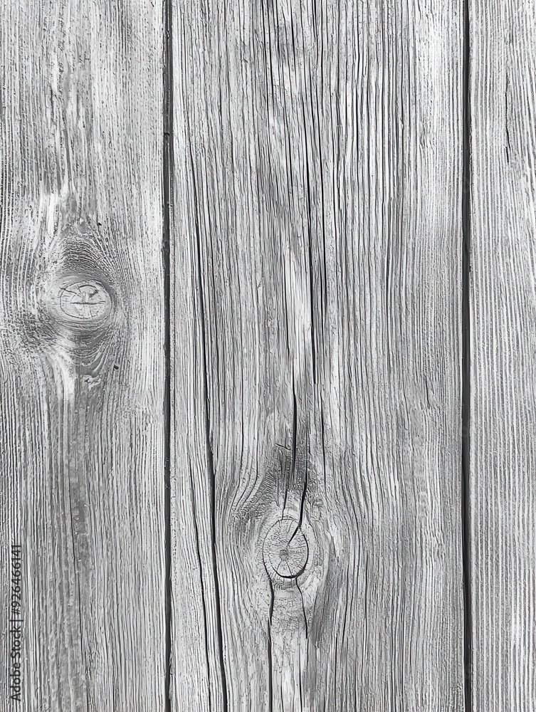 Authentic Gray Wood Grain Texture on White Background - Detailed Top ...