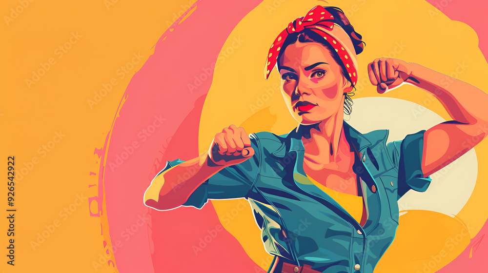 Rosie the riveter vector illustration International Stock Illustration ...