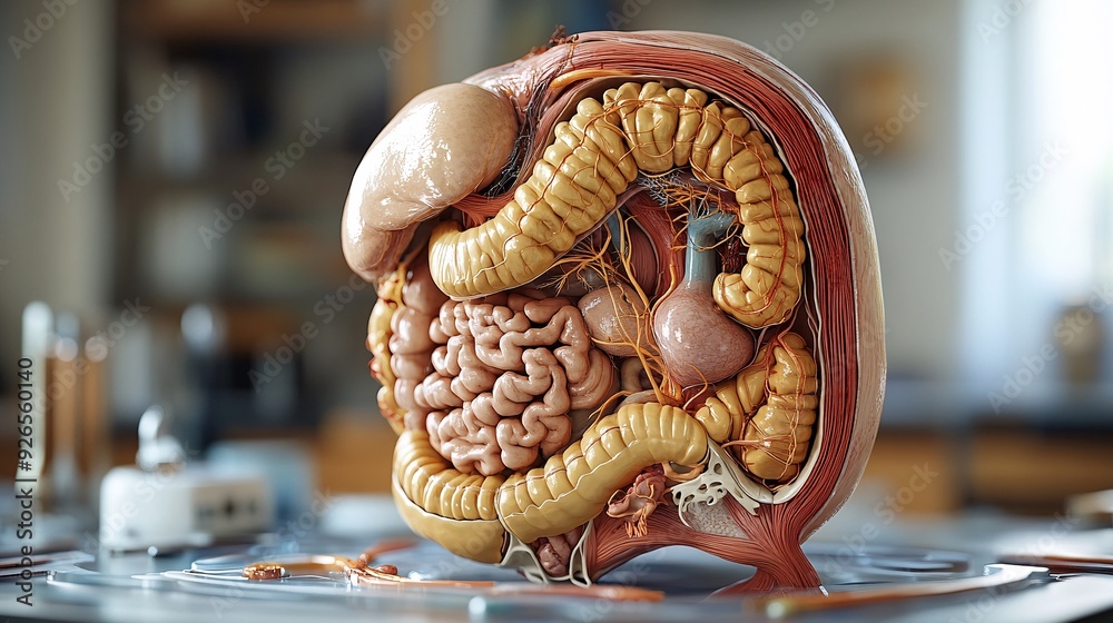3D Human Abdominal Organs Anatomy: A comprehensive 3D model of the ...
