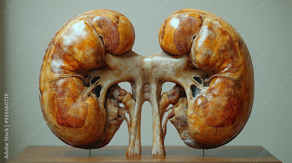 3D Human Urinary System: A realistic 3D model of the urinary system ...