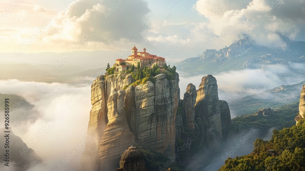 The awe-inspiring monasteries of Meteora, seemingly floating atop ...