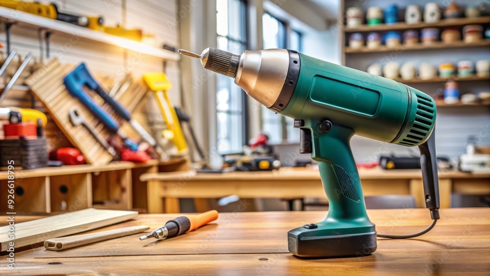 A handheld heat gun with a concentrated nozzle is used to dry, shape ...