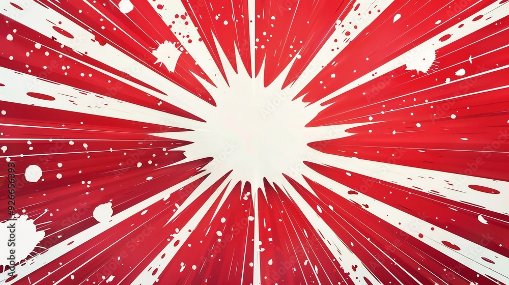 Red comic background with white starbursts, giving a classic comic book ...
