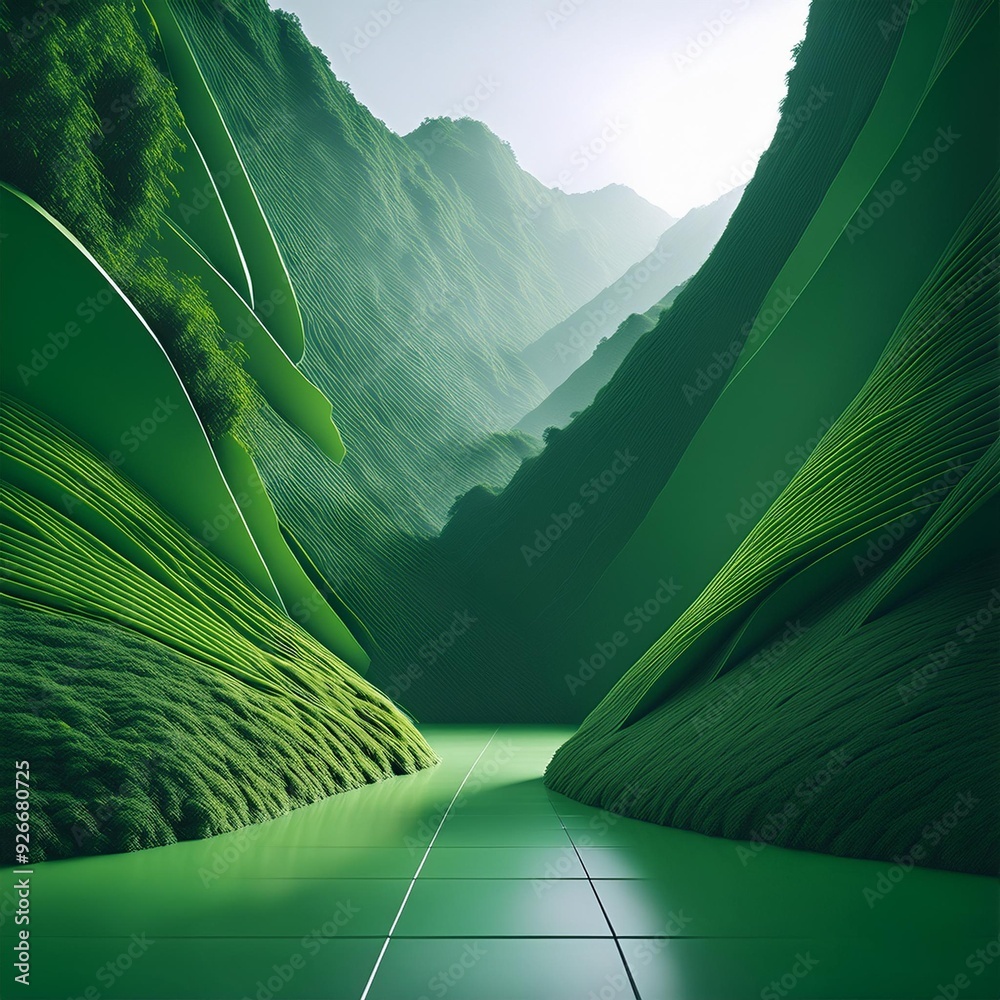 Texture, green wallpaper with green bottom and white background ...