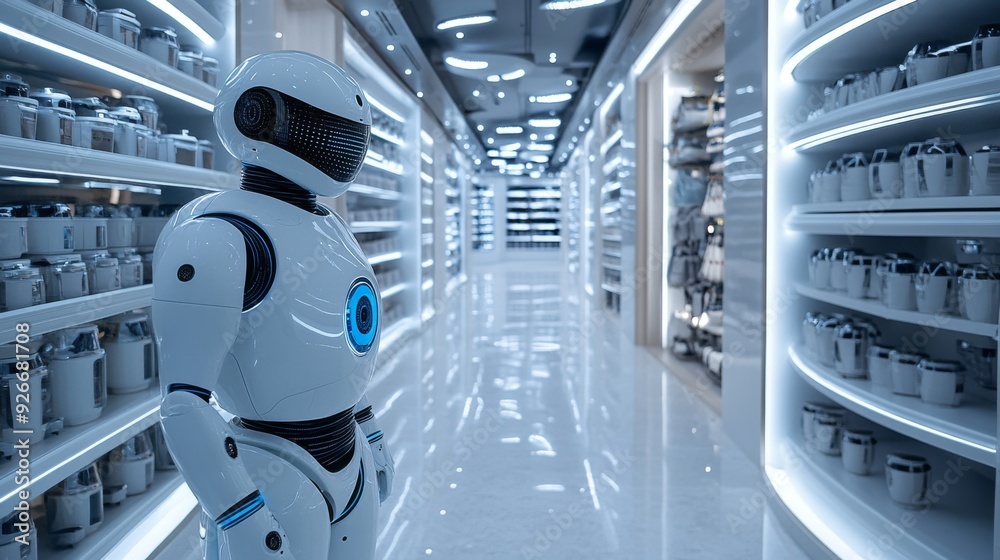 Futuristic Retail with AI-Driven Inventory Systems: Retail stores using AI to manage and ...