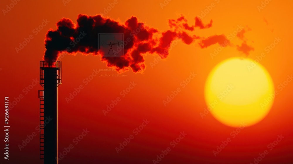 Visual projection of rising greenhouse gases and their impact on global ...