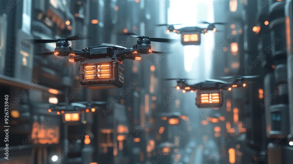 AI-Powered Autonomous Drone Swarms for Delivery: A coordinated group of ...