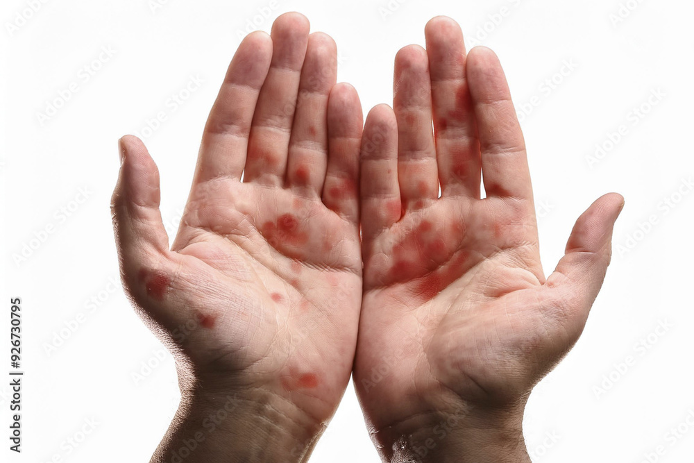 Mpox. Clade 1b. Monkeypox. Monkeypox blisters on arm. Virus, epidemic ...