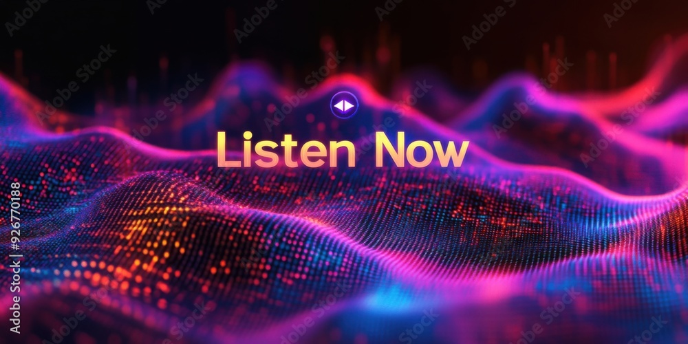 Discover Futuristic Audio Visualizer with Vivid Neon Waves – Listen Now ...