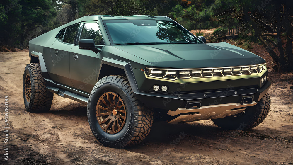 Stunning image of a high-performance off-road vehicle, featuring a ...