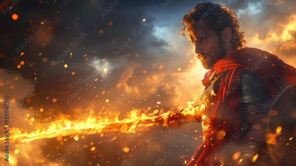 Ares, god of war in greek and roman mythology, embodying combat and ...