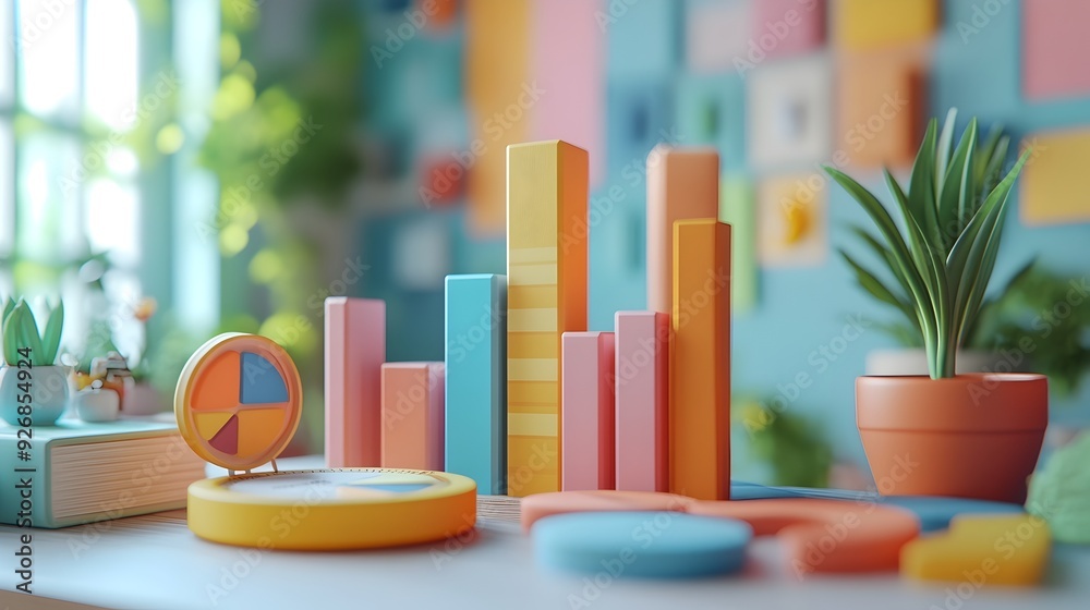 Comparing Multiple Revenue Streams Using 3D Rendered Graphic Income ...