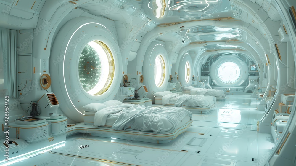 Advanced Alien Medical Facility with Futuristic Healing Technologies ...