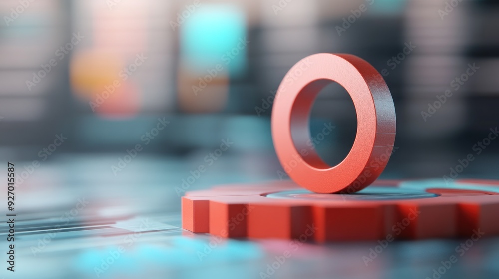 Data analysis process featuring dynamic 3D charts and graphs within a ...