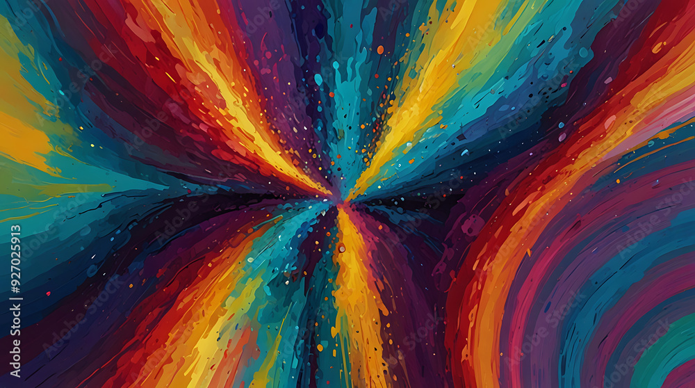 An abstract illustration of the process of emotional release and ...