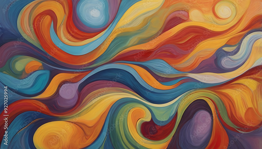 An abstract illustration of the process of emotional release and ...