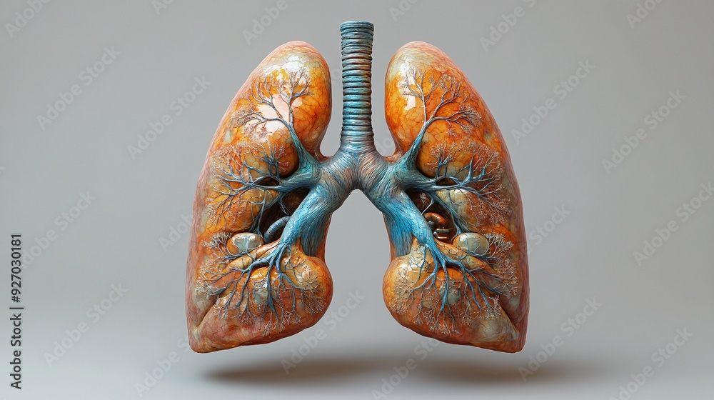 Detailed 3D Human Lung Anatomy: A hyper-realistic 3D model of the human ...
