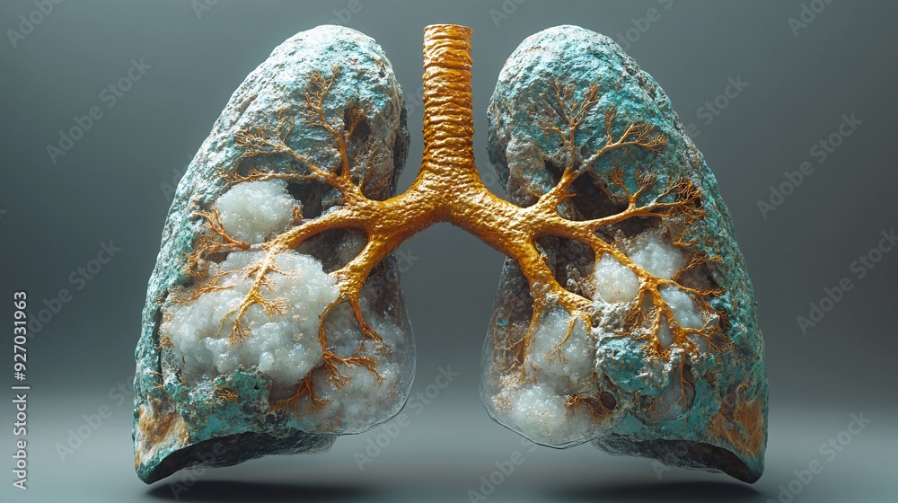 3D Human Lungs with Cystic Fibrosis: A realistic depiction of lungs ...