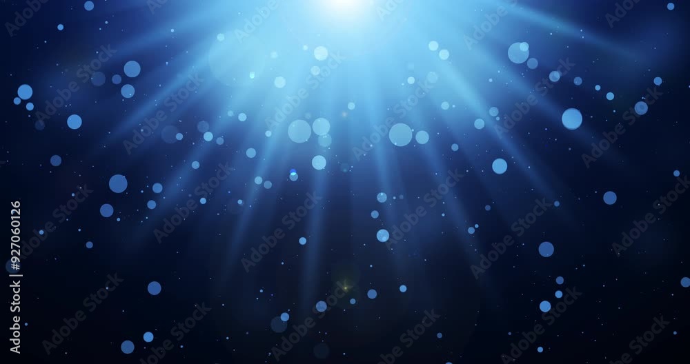 Night sky, afterlife and heaven with blue for light, dream and peaceful ...