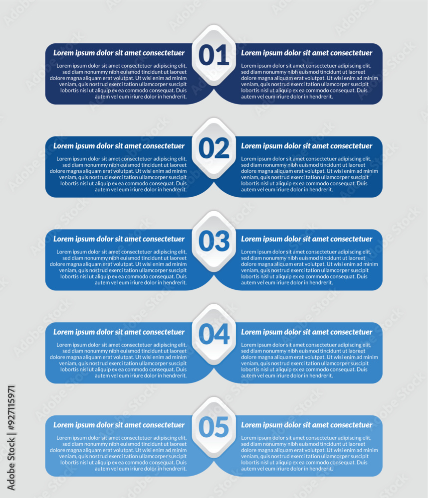 blue infographic and comparison template design concept for business ...