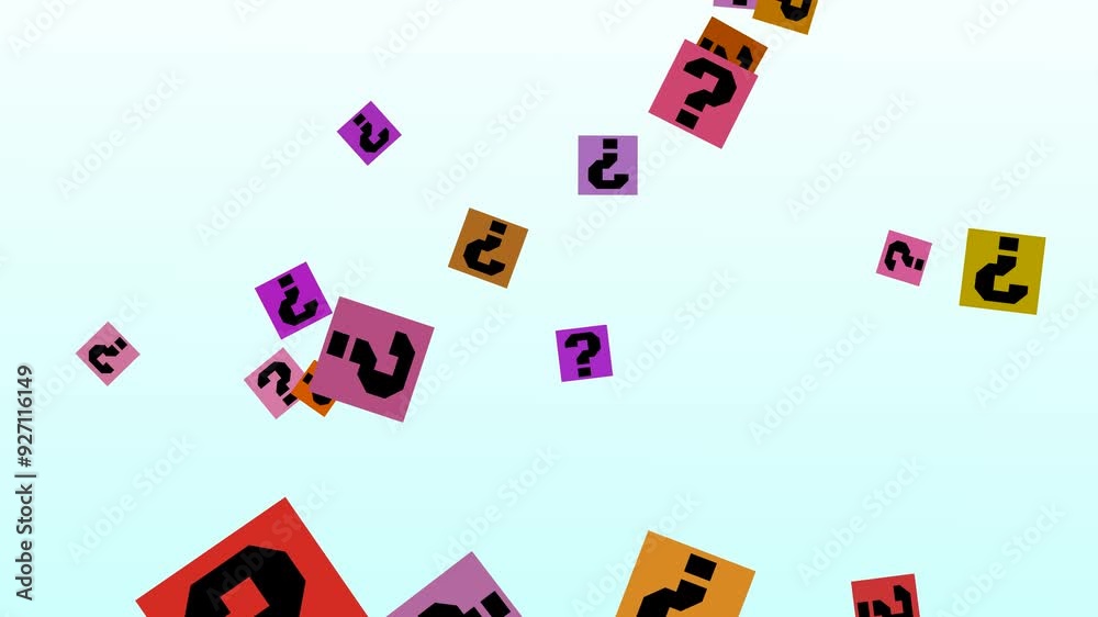 Falling animated question marks full color. Questions marks animated ...