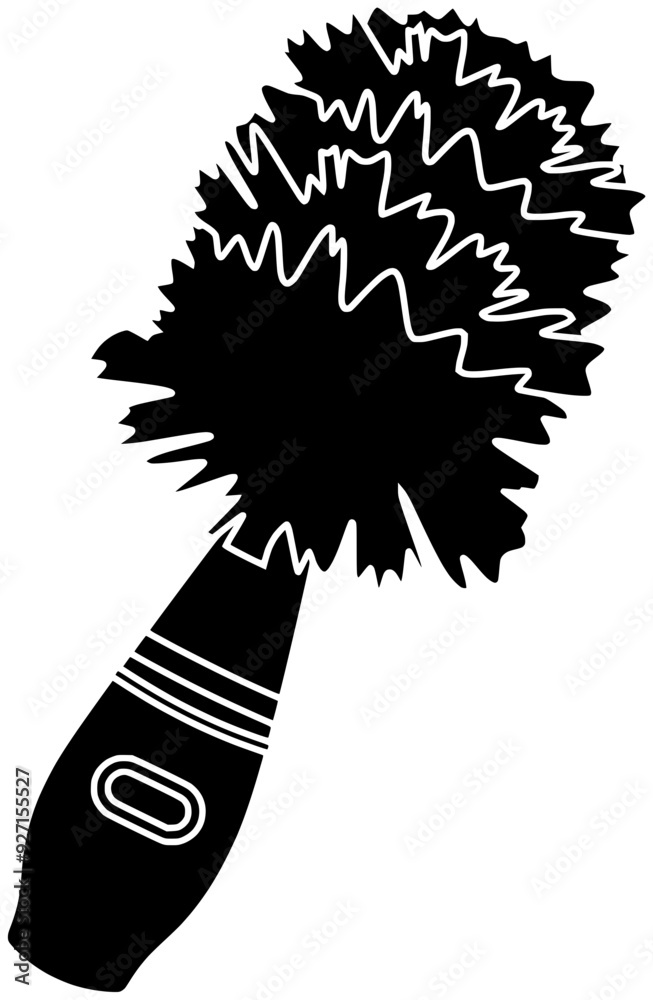 duster illustration cleaner silhouette housekeeping logo maid icon ...