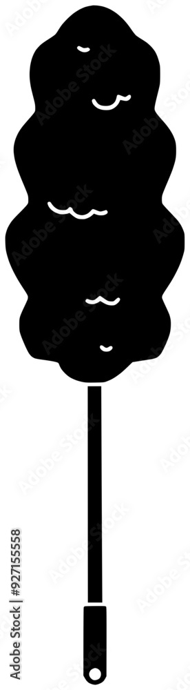 duster illustration cleaner silhouette housekeeping logo maid icon ...