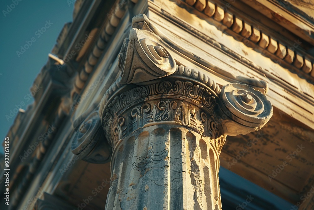 ai generative ancient greek building pillars Stock Photo | Adobe Stock