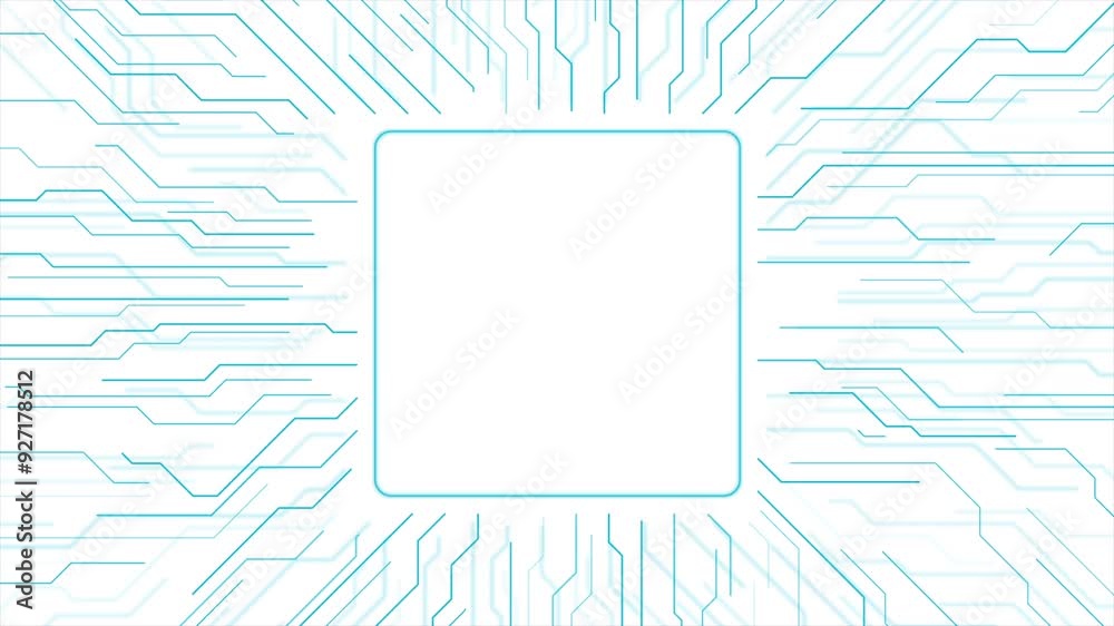 Blue minimal abstract futuristic tech background with circuit board ...