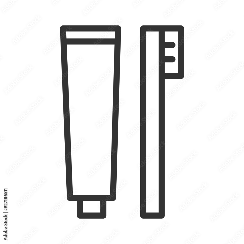 Hygiene products line icon. Personal care symbol. Hygiene Kits ...