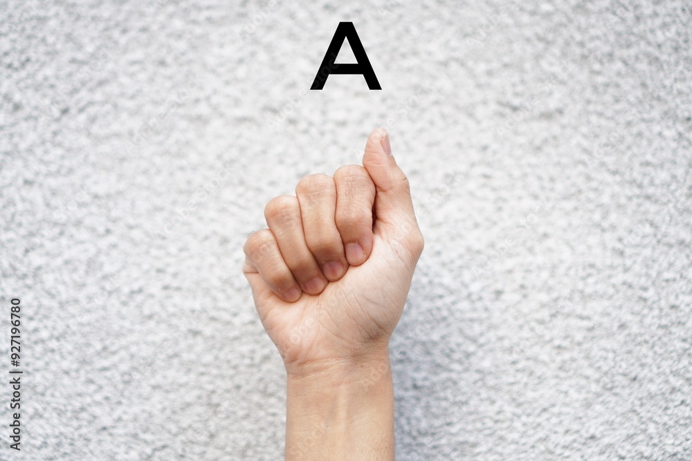 Sign language the alphabet, American Sign Language ASL. Finger spelling ...
