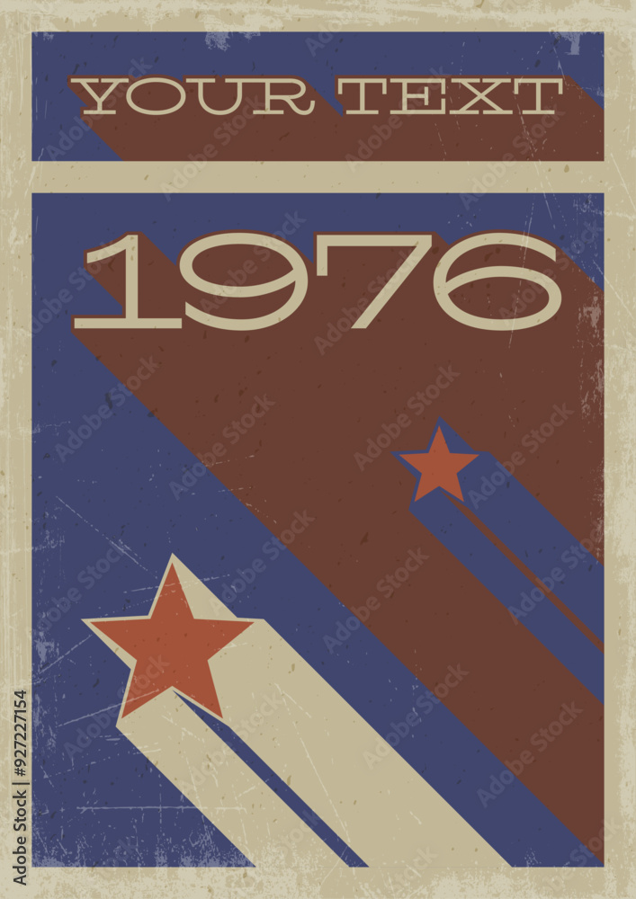 1970s Backgound, Vector Template for Retro Party, Event. 70s Colors and ...