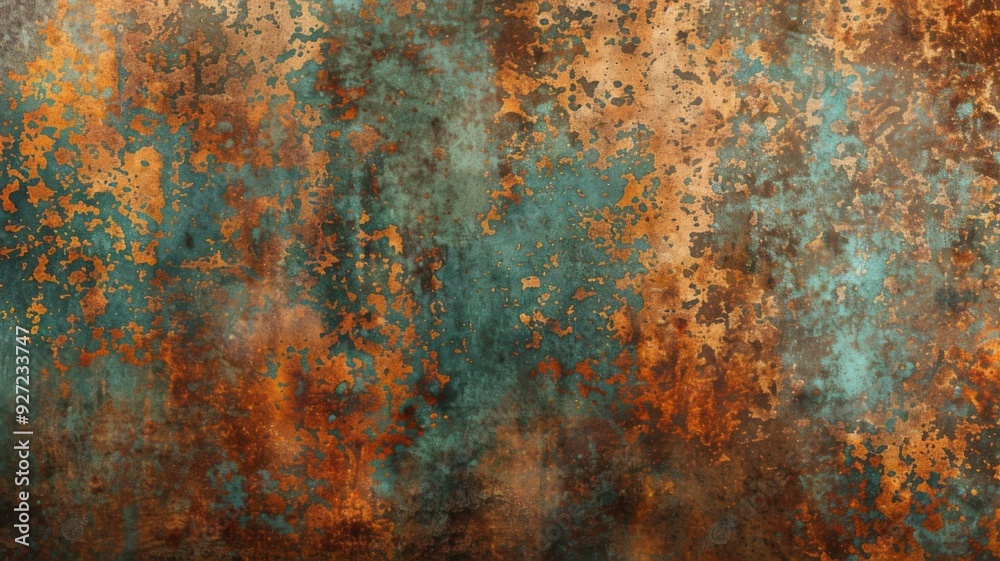 Metal old grunge copper bronze rusty texture, gold background effect ...