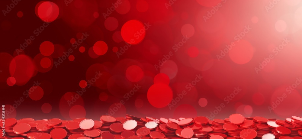 Vibrant Crimson Circular Gradient: Abstract Vector Art with Intense ...