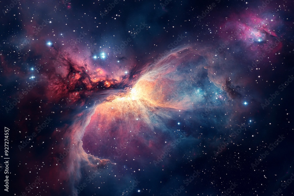 Ultra-Realistic Fantasy Art of the M42 Orion Nebula in Space with Stars ...
