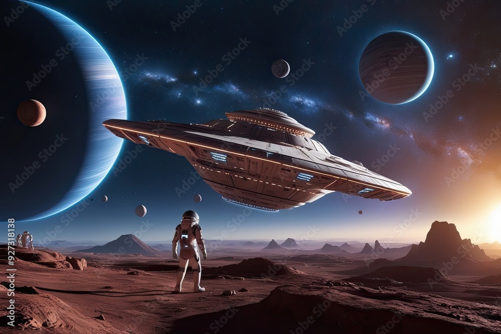 Futuristic 3D Visualization of Proxima Centauri Colonization Mission ...