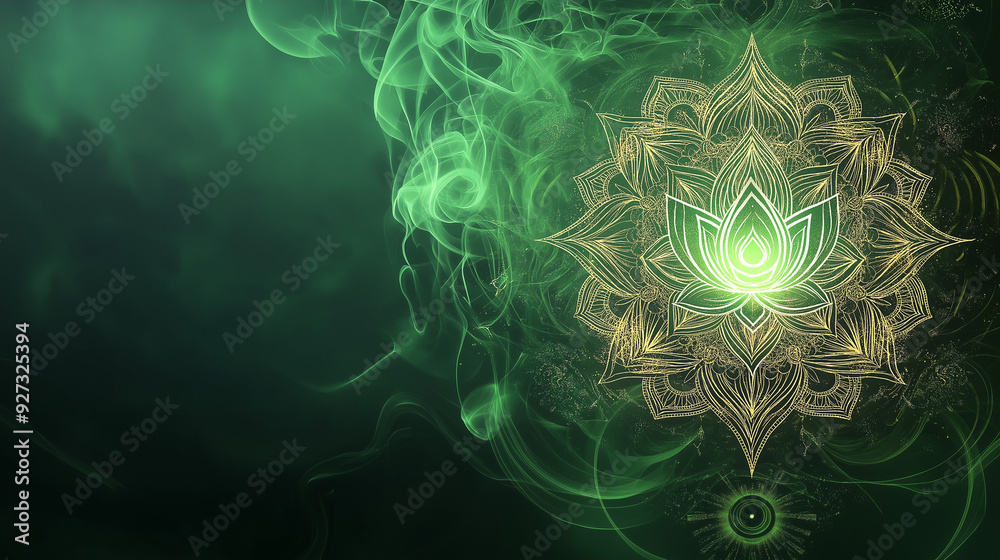 The Radiant Chakra Energy Unfolds in the Mystical Design, Connecting ...