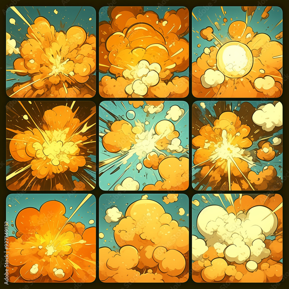 The explosive impact comes to life in a 2D mango-shaped illustration ...