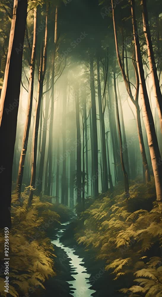 Way through a dark forest which looks very scary World Environment Day ...