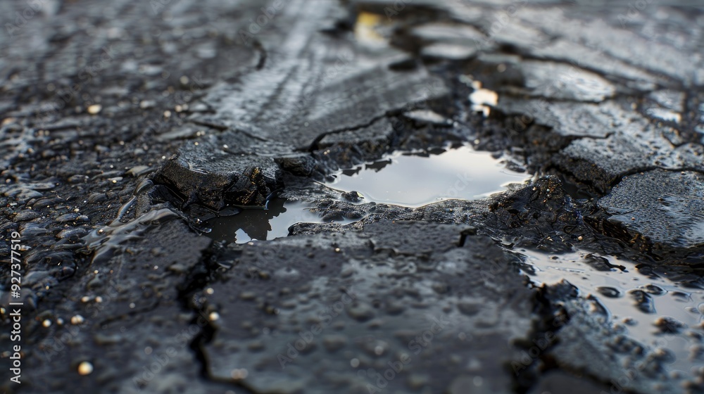 Car induced oil marks on solid ground Stock Photo | Adobe Stock