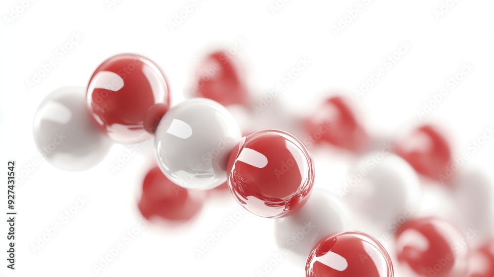 Molecular diagram of volatile phenols, chemical substance, detailed ...