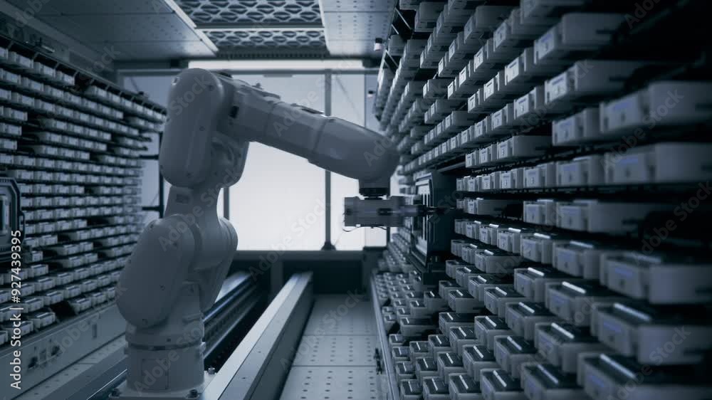 Inside Datacenter. Cleanroom with Automated Enterprise Data Management ...