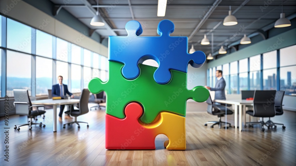 Colorful illustration of a puzzle piece fitting into place, symbolizing ...
