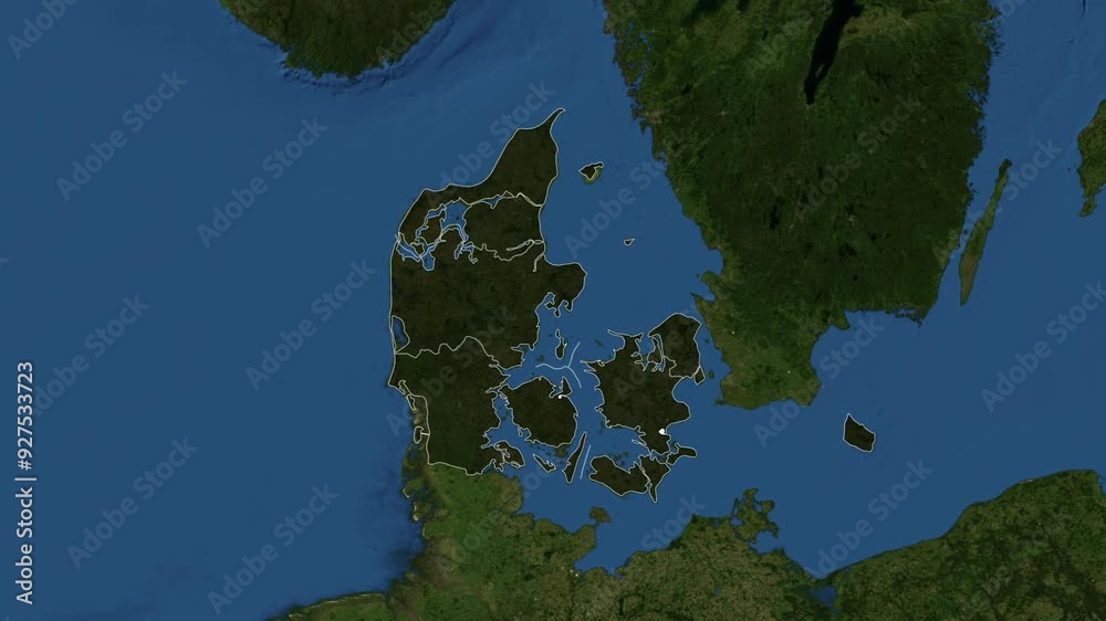 Zoom from Earth to Denmark. (with Provinces) World map province ...