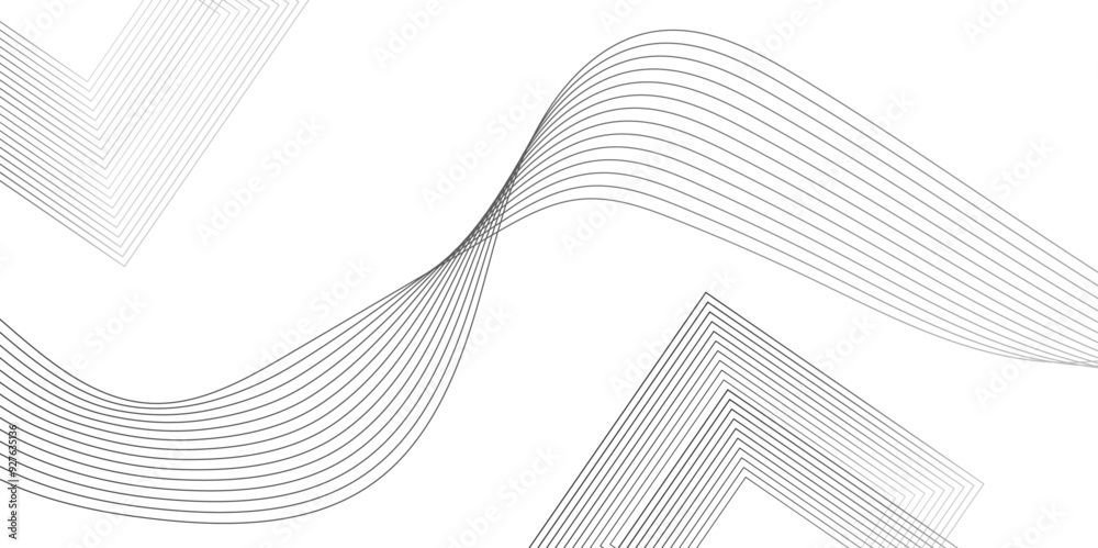 Abstract grey line swoosh wave background . Abstract business wave ...