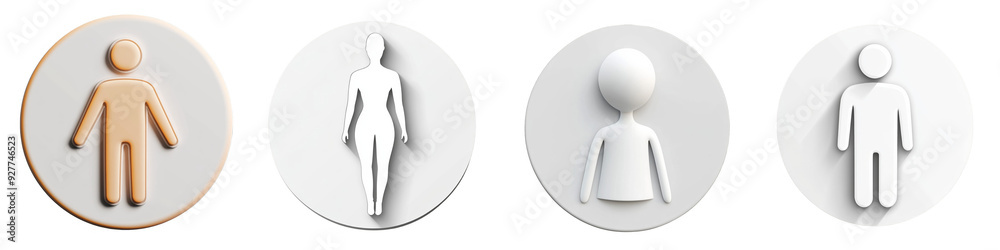 Figure clipart collection, symbol, logos, icons isolated on transparent ...