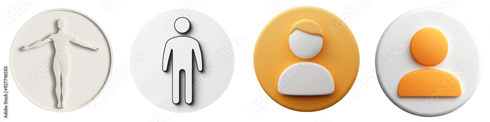 Figure clipart collection, symbol, logos, icons isolated on transparent ...