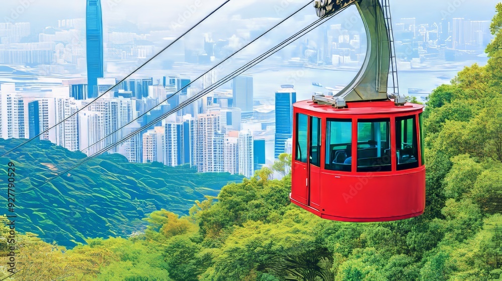Trams and cable cars play an important role in transportation in Hong ...