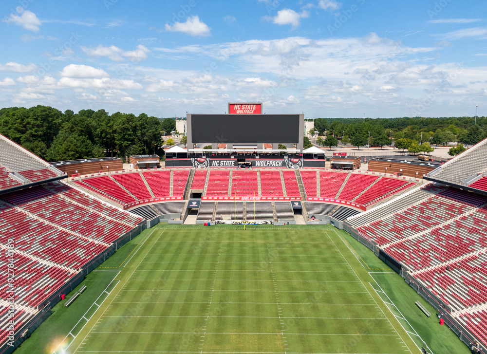 Raleigh, NC, USA - 08/18/2024: Sunny Daytime Drone Images of North ...